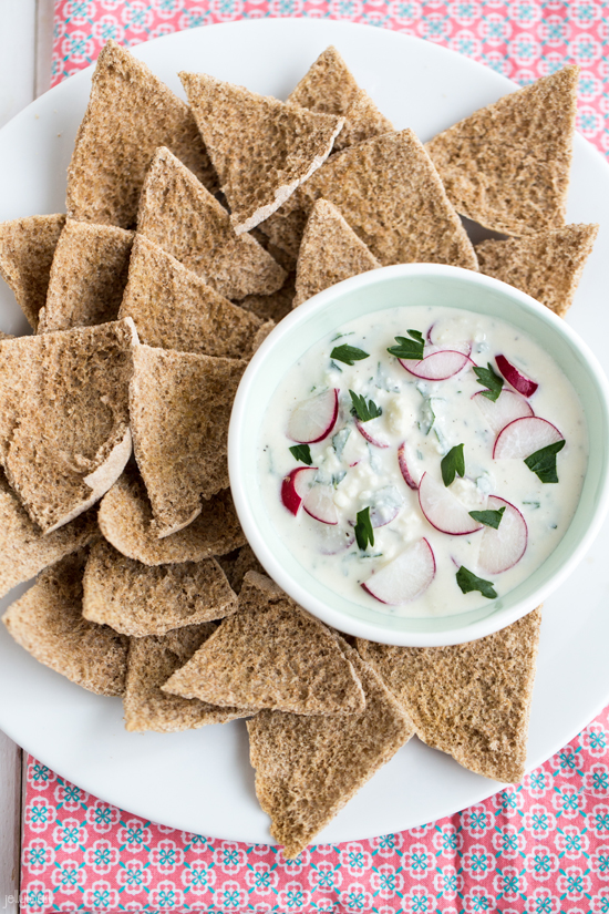 feta radish dip - Jelly Toast