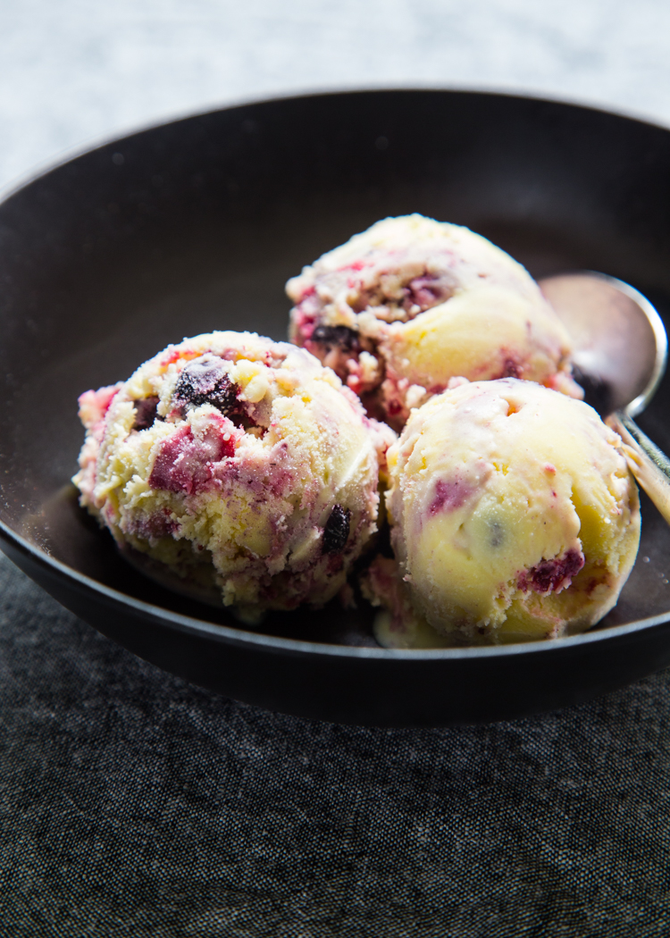 Roasted Berry Ice Cream - Jelly Toast