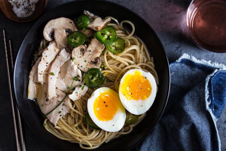Quick Chicken Ramen - Jelly Toast