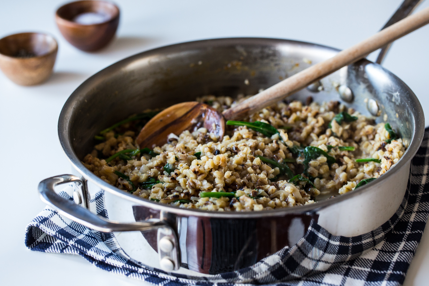 Barley Risotto with Spinach (2 of 2) - Jelly Toast