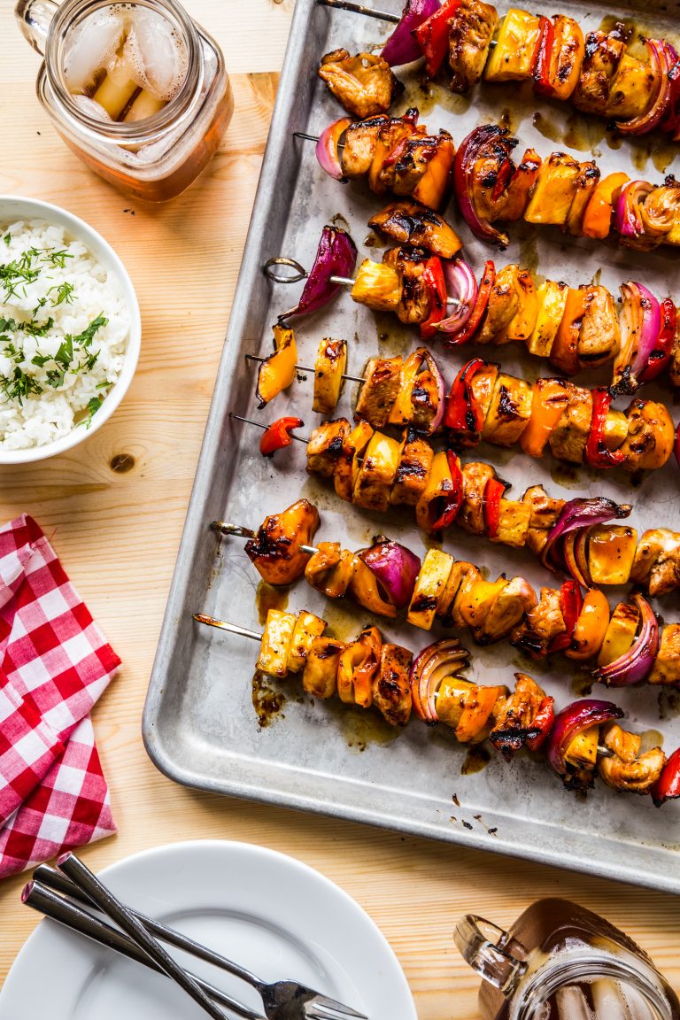 Tropical BBQ Chicken Skewers - Jelly Toast