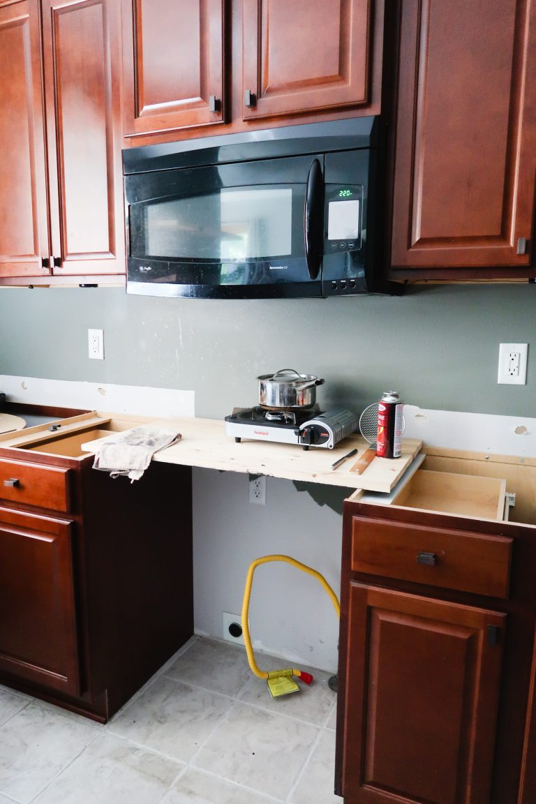 DIY Brick Kitchen Island + Behind the Scenes of our Kitchen Renovation ...